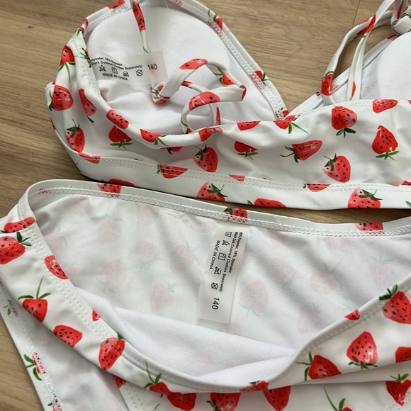 SHEIN | Swim | Girls Shein Strawberry Bathing Suit Size 4 | Poshmark